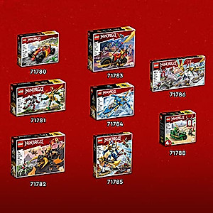 LEGO NINJAGO Creative Ninja Brick Box 71787, Toy Storage, Bricks to Build Dojo, Ninja Car, Motorbike, 6 Minifigures & More, Toys for Kids 5 Plus