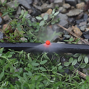 La Farah 150pcs 90/180/360 Degree Polyethylene (PE) Micro Sprayer Refraction Automizing Sprinkler Nozzle Irrigation System Garden Lawn Plant Irrigation Water Sprinkler