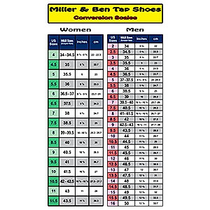 Miller & Ben Tap Shoes, Jazz-Tap Master, All Black Professional Tap Shoes (38.5 EU)