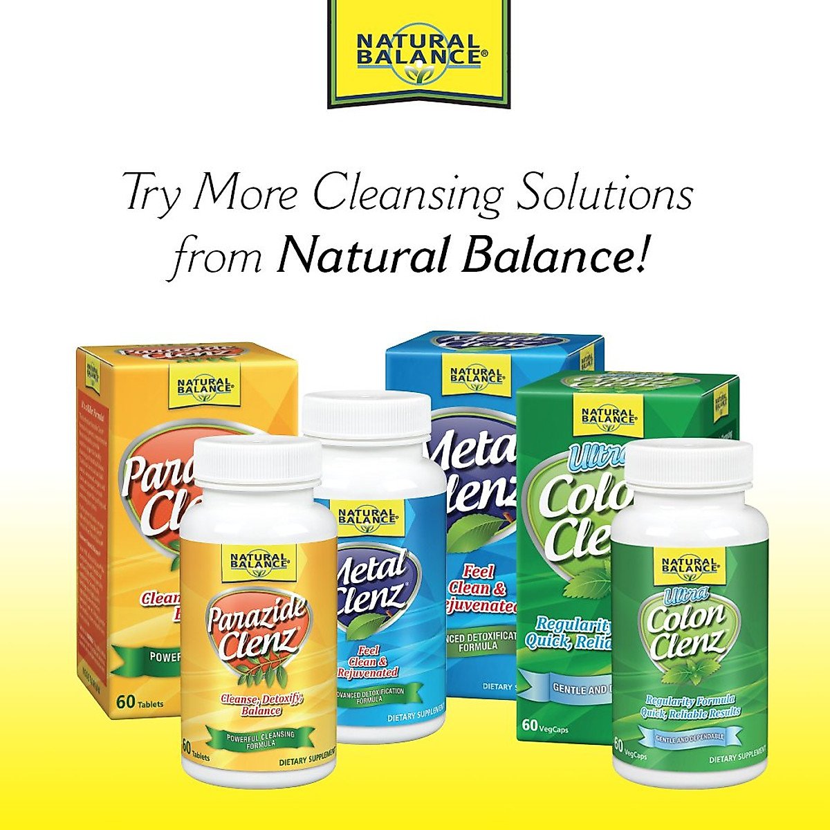 Natural Balance Ultra Colon Clenz | Herbal Colon Cleanse & Detox Supplement | Gentle & Dependable Overnight Formula | 120 Vegetarian Capsules