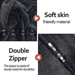 kgitpve Bean Bag Chair Cover (No Filler,Cover only) PV Velvet Bean Bag Chairs, Big Round Comfy Bean Bag Bed Lazy Sofa Bed Cover (4ft, White)