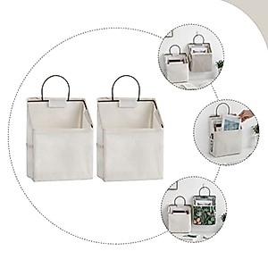 Cabilock 2pcs Hanging Storage Bags Home Sundries Organizer Door Hanging Organizers