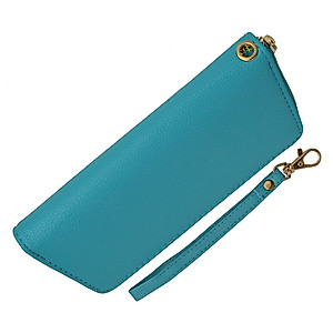 MARSHAL Women's Single Zip Around Wristlet Clutch Organizer Wallet