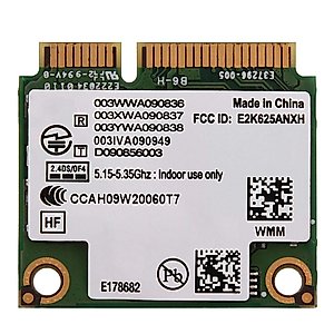 2.4G/ 5G Dual Band Wireless, 300Mbps AC 802.11 A/B/H/G/N Half Height Mini PCI-E WiFi Network Card for Intel 6250 WiMax Compatible with DELL/Asus/Toshiba/Acer