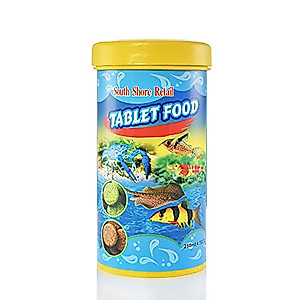 Premium Tropical Fish Food Tablets- Compare to Sera O-Nip! - Stick On Glass Or Sink To Bottom Tablets 4.58oz 250ml - Sticks On Aquarium Glass for Fun with All Types of Fish! - Pellet Fish Food-