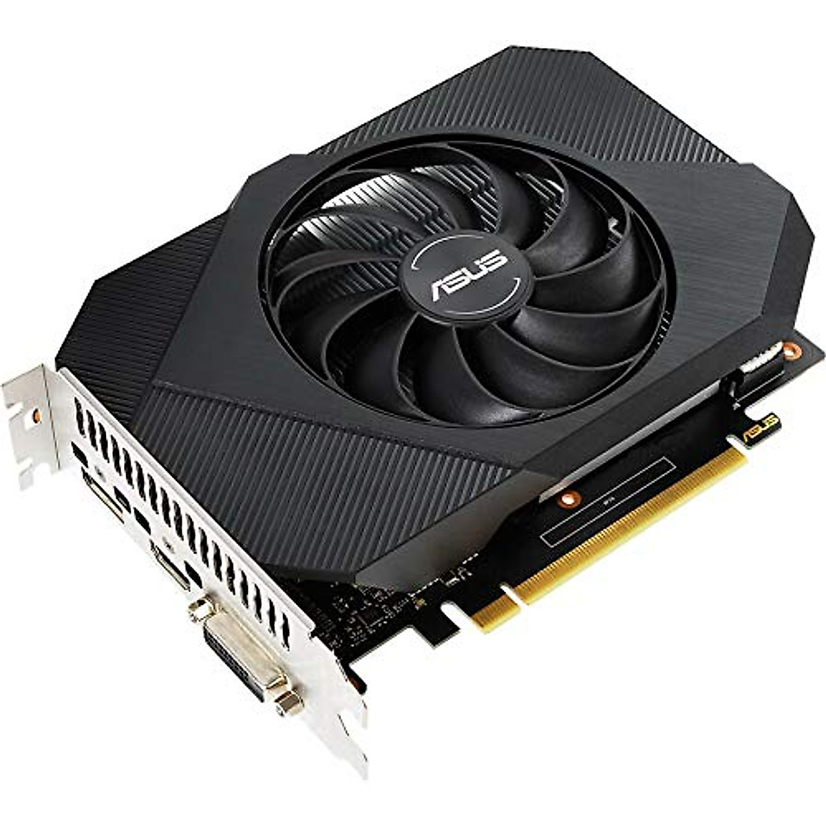 ASUS Phoenix NVIDIA GeForce GTX 1650 OC Edition Gaming Graphics Card (PCIe 3.0, 4GB GDDR6 Memory, HDMI, DisplayPort, DVI-D, 1x 6-pin Power Connector, Axial-tech Fan Design, Dual Ball Fan Bearings)