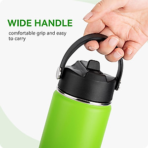 Prurex Straw Lid for Hydro Flask 12 16 18 20 32 64 oz Wide Mouth Bottle, Replacement Lid with Straw for Hydroflask,Thermoflas,Iron Flask,Takeya,simple modern