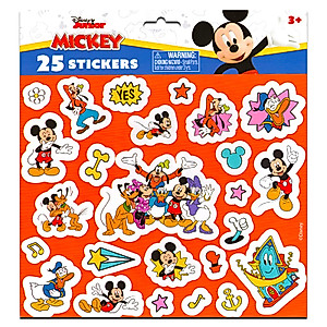 Mickey Mouse Backpack for Boys, Girls Set - Mickey School Bag Bundle with 16" Mickey Backpack, Mickey Stickers, Water Bottle, More | Mickey Backpack for Kids