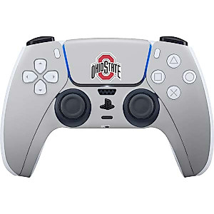 Skinit Decal Gaming Skin Compatible with PS5 and Compatible with PS5 Digital Edition DualSense Controller - Officially Licensed Ohio State University Buckeyes Design