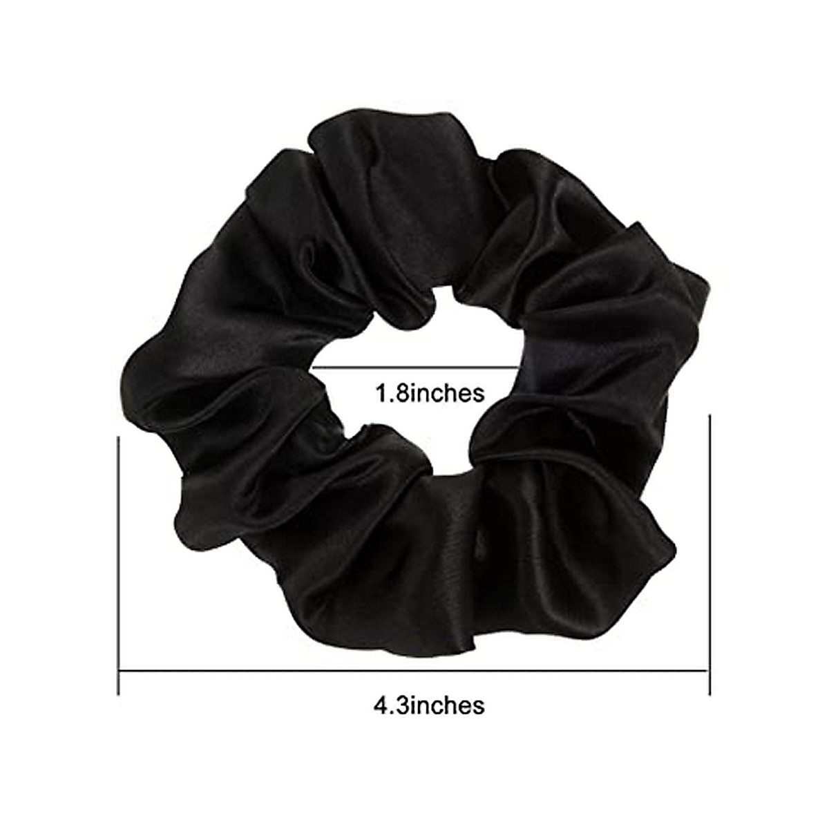 ZBORH 6 Pcs Satin Hair Scrunchies Soft Elastic Hair Ties Set for Women Teenage Girls Ponytail Holders