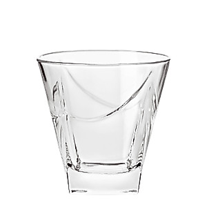 Barski - European Glass - Double Old Fashioned Tumbler Glasses - Uniquely Designed - Set of 6-11.5oz. - Made in Europe