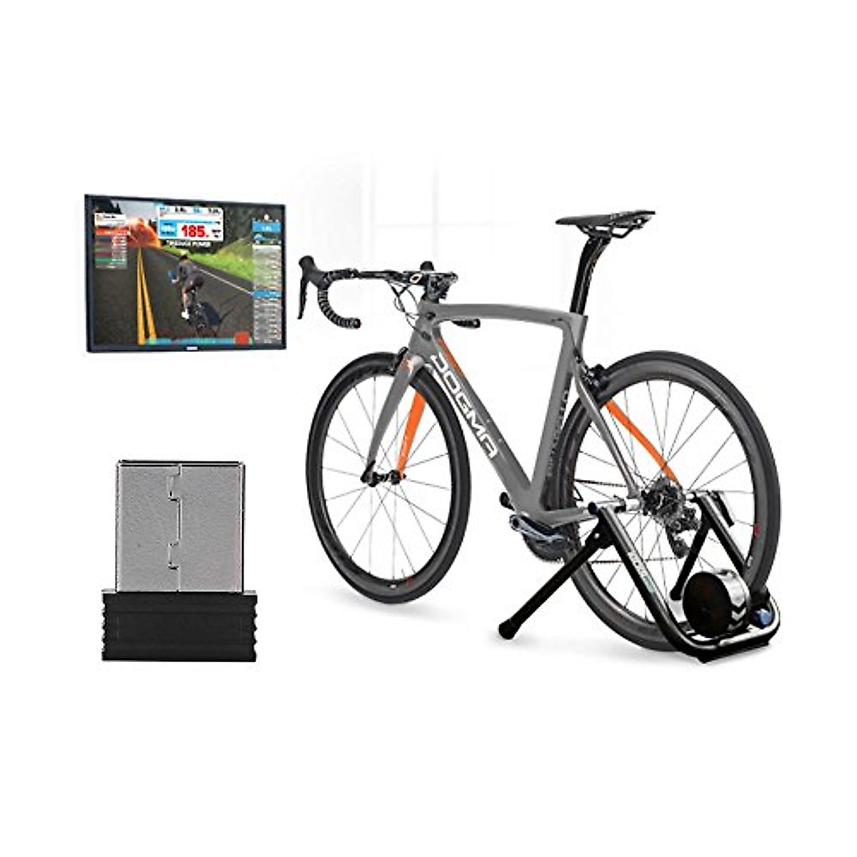 USB ANT+ Stick Dongle Adapter Wireless Receiver for Zwift, TheSufferfest, TrainerRoad, Rouvy to Upgrade Bike Trainer U1