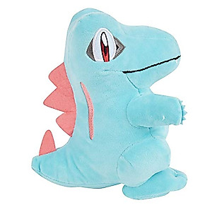 Pokémon 8" Totodile Plush - Officially Licensed - Gold and Silver Starter - Authentic Soft Stuffed Animal Toy Figure - Valentine's Day & Easter Basket Stuffer Gift for Kids, Boys, Girls - 2+