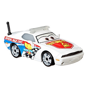 Disney Cars Toys Pat Traxson, Miniature, Collectible Racecar Automobile Toys Based on Cars Movies, for Kids Age 3 and Older, Multicolor