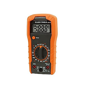 Klein Tools MM300 Multimeter, Digital Manual-Ranging Voltmeter, Tests Batteries, AC/DC, Current, Resistance, Diodes, and Continuity, 600V