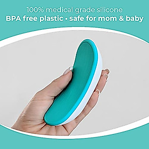 LaVie Warming Massagers 2-Pack (Pair) and Pump Strap Hands Free Pumping Bra Bundle, Massager and Breast Pump Bra Teal