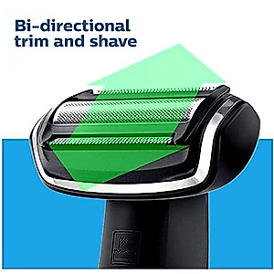 Philips Norelco BG2000 Replacement Shaving Head/Foil for Bodygroom Range BG2020 to BG2030 with Shaver Cleaning Brush
