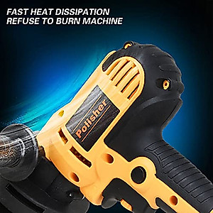 Car Buffer Polisher Kit,5'' Portable Polishing Machine Kit for Car Detailing,700W Car Polisher Buffer Sander Polishing Machine Kit with Detachable Polishing Pad for Buffing Car,Wood,Metal,Furniture