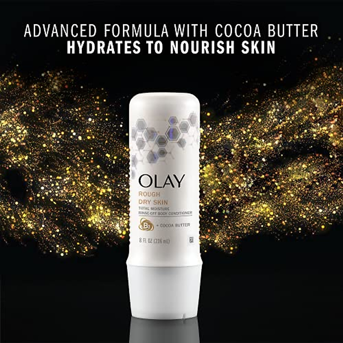 Olay Total Moisture Rinse-off Body Conditioner For Dry Skin with Vitamin B3 Complex and Cocoa Butter, 8 Fluid Ounce (Pack of 6)