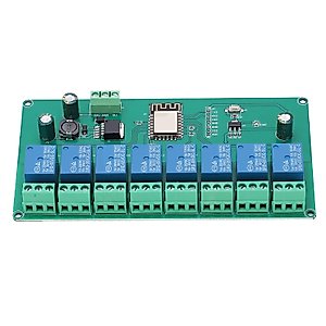 ESP8266 Relay Module, Relay Module 8‑Channel ESP8266 Development Board Development Board with 1 X Relay Module for Smart Home Control