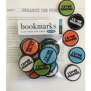 "Clip Over The Page" Readers Quote Bookmarks - Set of 30 - Wordy Quotes Bulk Bookmarks for Kids Girls Boys Teens. Perfect for Gifts - Student Incentives – Birthday Party Favors – Reading Incentives