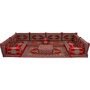 Arabic U Shaped Sofa Set, Arabic Floor Seating, Arabic Floor Sofa, Arabic Majlis Sofa, Bench Cushions, Seating Cushions, Arabic Couches
