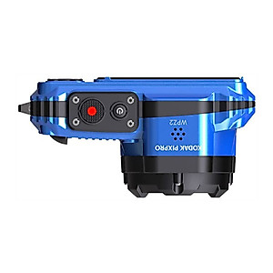 Kodak PIXPRO WPZ2 Rugged Waterproof 16MP Digital Camera with 4X Zoom (Blue) Bundle with Case and 32GB MicroSD Card Bundle (3 Items)