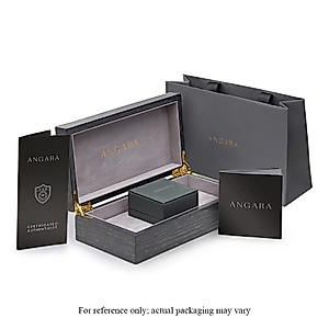 Angara Natural 0.14 Ct Diamond Infinity Ring for Women in 14K Yellow Gold (Color : K | Clarity : I3) | April Birthstone, Birthday, Engagement, Anniversary Jewelry Gift For Women