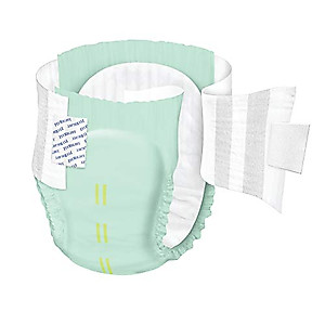 Medline - FRSE2 FitRight Stretch Extra Adult Diapers, Disposable Incontinence Briefs with Tabs, Moderate Absorbency, Large / X-Large, 51"-70", 4 packs of 20 (80 total)