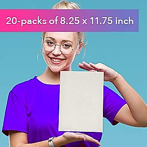 Oasis Supply 25 Piece O-Grade Wafer Paper Pack, 8" by 11"