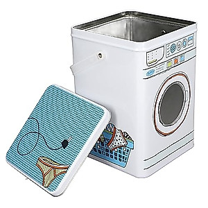 jerss Powdered Laundry Detergent Container Machine Storage Bucket Storage Box Modeling Packing Box Snacks Washing Powder Household Pottery Wheels Accessories