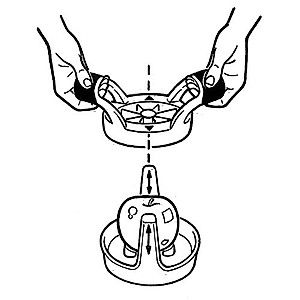 Norpro Grip EZ Fruit Wedger, 8 Sections, Red