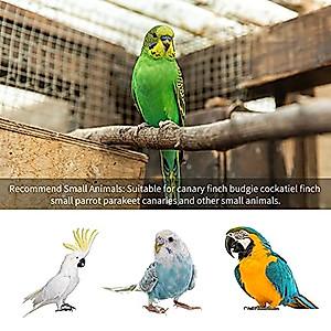 Bird Parrot Perch Stand Set - 10 Pcs Natural Wood Fork Perch Rod Stand and 2 Pcs Vine Ball for Parrot Cage Accessories