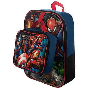 Marvel Comic Book Universe Superheroes 4-Piece Backpack Set for boys