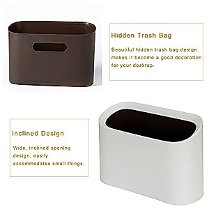 SOUJOY 3 Pack Mini Trash Can, Plastic Tiny Desktop Trash can, Waste Garbage Bin, Wastebasket Dispenser for Countertop, Bathroom, Vanity, Desktop, Tabletop or Coffee Table