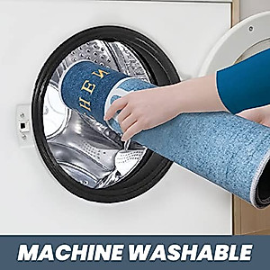 LYGLIGH Kitchen Rug & Mat Anti-Slip Washable 2-Piece Set, 1 Second Absorbent & Leak-Resistant, Sink Grey Long Kitchen Running Rug Comfort Standing Mat 47x20 / 30X20