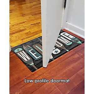 Toland Home Garden 800511 Welcome Paddles Summer Door Mat 18x30 Inch Welcome Outdoor Doormat for Entryway Indoor Entrance