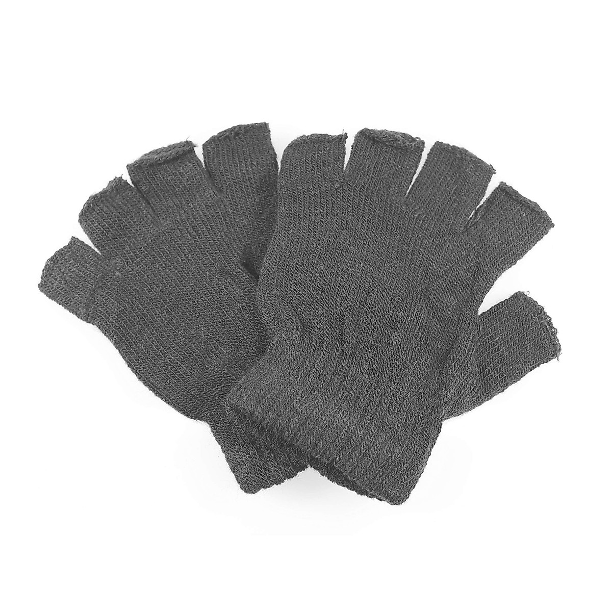 Gelante Classic Adult Winter Fingerless Knitted Magic Gloves Wholesale Lot 12 Pairs - 9907-Assorted