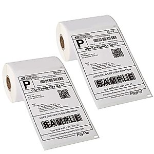 [2 Rolls, 440 Labels] 4”x 6” Postage Thermal Shipping Labels Compatible with Dymo 4XL 1744907 LabelWriter