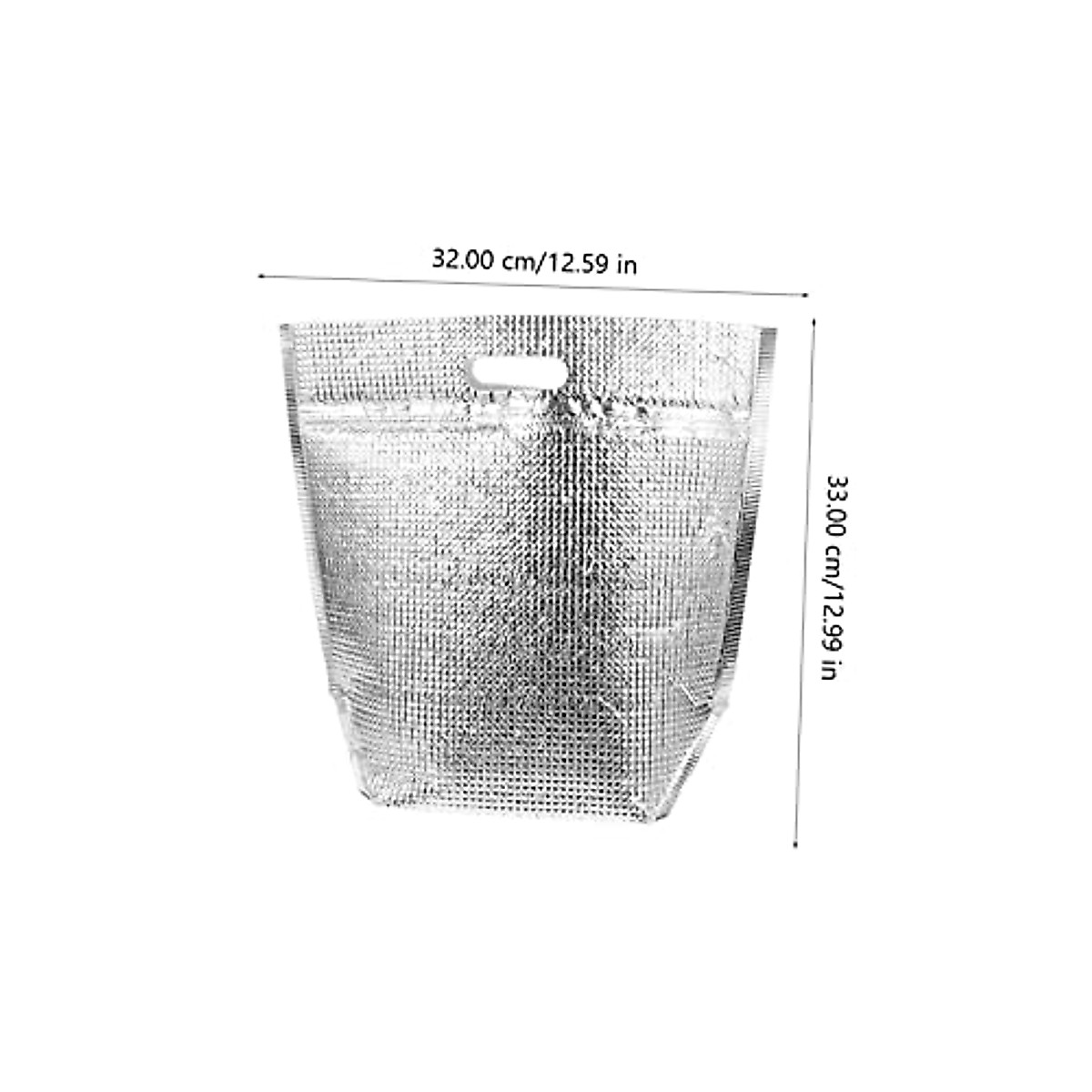 BUGUUYO 6pcs Self-sealing Thermal Bag Zippered Tote Bag Organizer Tote Bag Food Insulation Pouch Take Out Food Bag Food Bag Heat Insulated Bag Delivery Bag Convenient Cake Bag Box