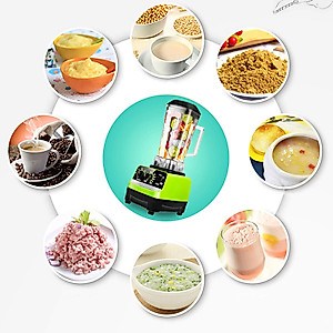 1300W Electric Blender 2L/68 Oz Professional Countertop Blender Portable Adjustable Speed Food Mixer Juicer for Smoothies, Frozen Drinks & Ice Cream, Stainless Steel Blades