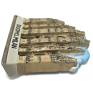 WitnyStore Tiny Milan Cathedral Basilica or Duomo di Milano Italy Italia Southern Europe Tourist Attractions Resin Refrigerator Magnet Traveler Souvenir Gift Memento 3D Fridge Magnets