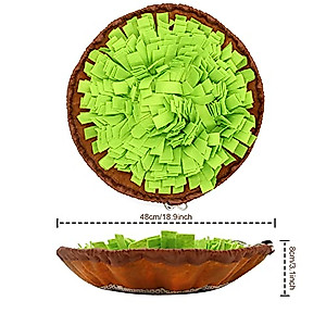 BBdis Snuffle Mat for Dogs,Adjustable Snuffle Mats,Snuffle Foraging Mat for Smell Training and Slow Eating,Snuffle Mat for Large/Medium/Small Dogs(18.9 * 18.9 * 3.1)