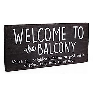 Outdoor Balcony Decor for Apartment - Small Balconies Wall Art - Welcome Sign for Summer Apartments with Patio or Decks