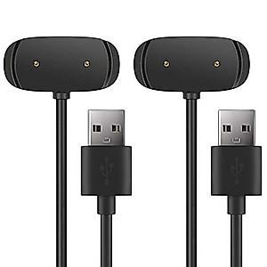 TUSITA Charger Compatible with Amazfit GTR 2, GTR 2e, GTS 2, GTS 2e, GTS2/GTS4 Mini, Pop Pro,Bip 3 Pro,Bip U, T-REX Pro(Not for T-REX), Zepp E Z (1M,2-Pack)