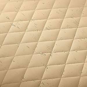 Classic Accessories Montlake FadeSafe Water-Resistant 54 x 18 x 3 Inch Outdoor Quilted Bench Cushion, Patio Furniture Swing Cushion, Chamomile