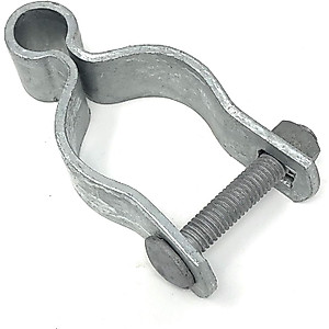 Female Gate Hinge - Galvanized, High Corrosion Resistance, Long Life Span - Perfect for Chain Link Fence and Chan Link Gate Harware - 2 Per Pack - Includes Required Carriage Bolt (1-3/8")