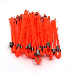 Swanson Tool Co MWOR61000 6 Inch Safety Marking Whiskers, Orange Glo, 25 Pack