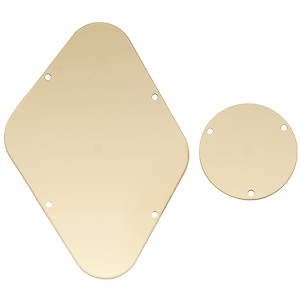 Musiclily Pro LP Control Back Plate and Switch Plate Cavity Cover for China Made Epiphone Les Paul Standard, 1Ply Cream
