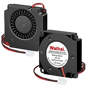 Wathai 4010 Blower Fan 12v Centrifugal Fan 40mm Computer Case Tiny Fan Micro Turbine 40x40x10 for DIY 3D Printer Cooling 2 Pack